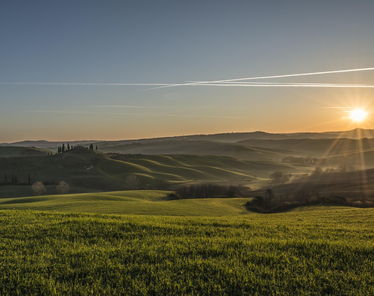 Tuscany Landscape Sunset - Free photo on Pixabay