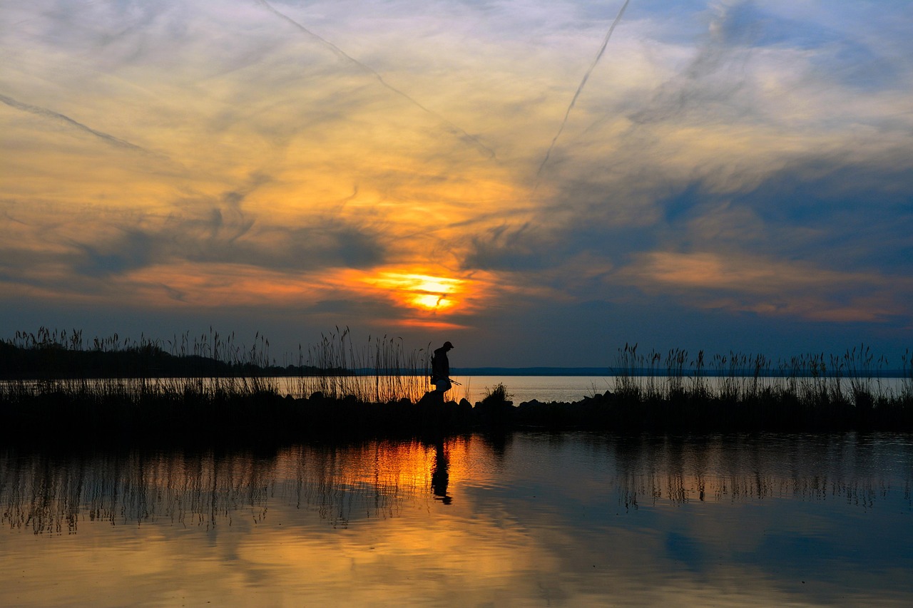 Lake Balaton In The Evening Dusk - Free photo on Pixabay
