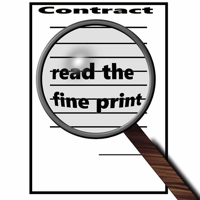 Download Contract, Fine Print, Magnifying Glass. Royalty-Free Stock ...