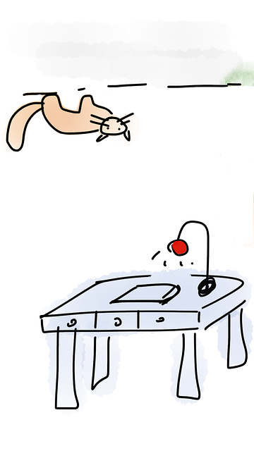 Download Cat, Cat On The Ceiling, Desk. Royalty-Free Stock Illustration ...
