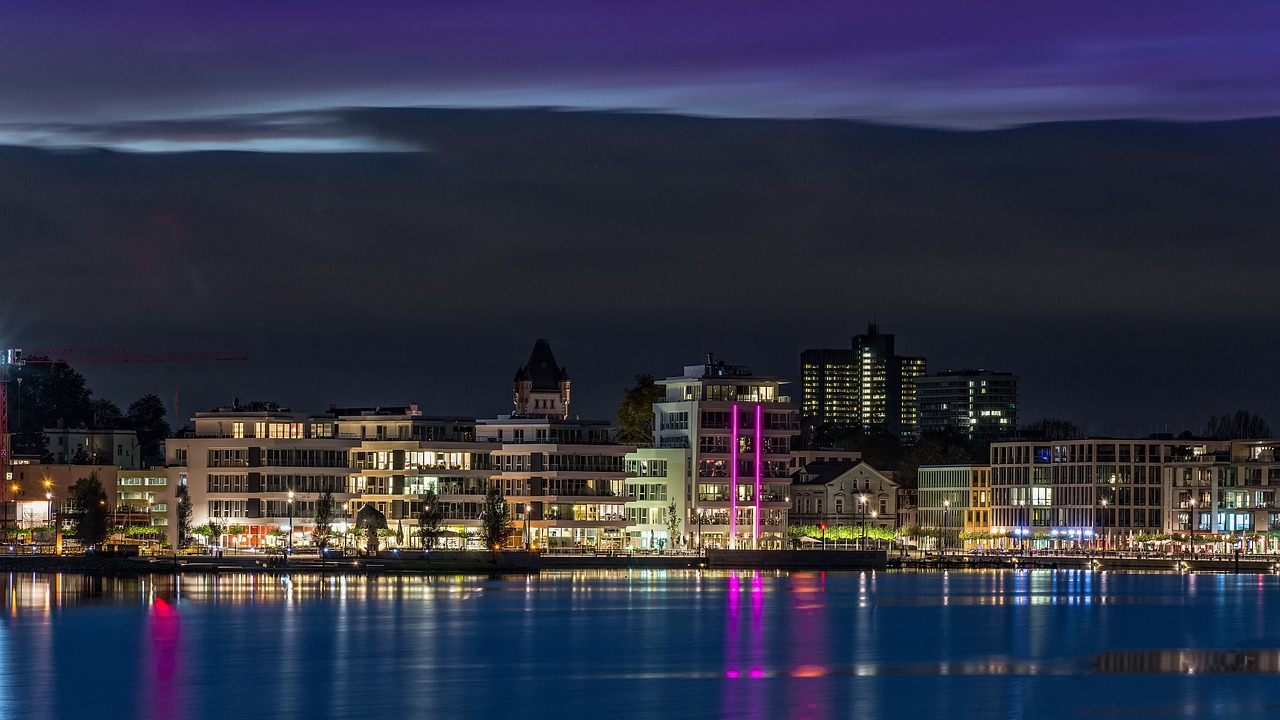 Noite Lago Phoenix Dortmund - Foto gratuita no Pixabay - Pixabay