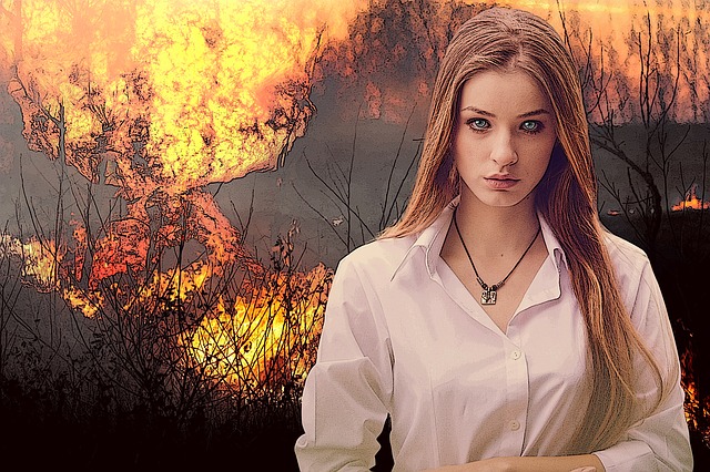Download Fire, Redhead, Woman. Royalty-Free Stock Illustration Image ...