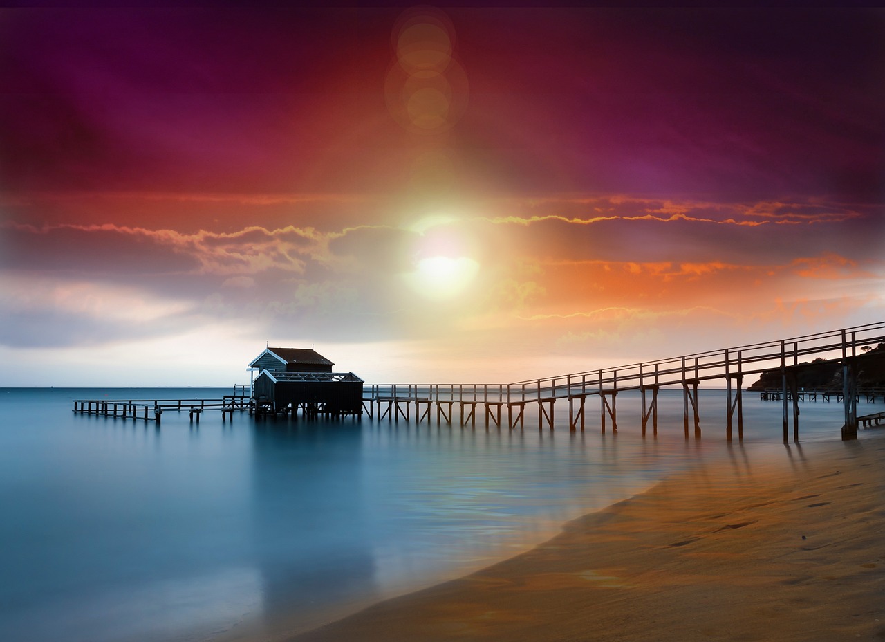 Puesta De Sol En La Playa Arena - Foto gratis en Pixabay - Pixabay