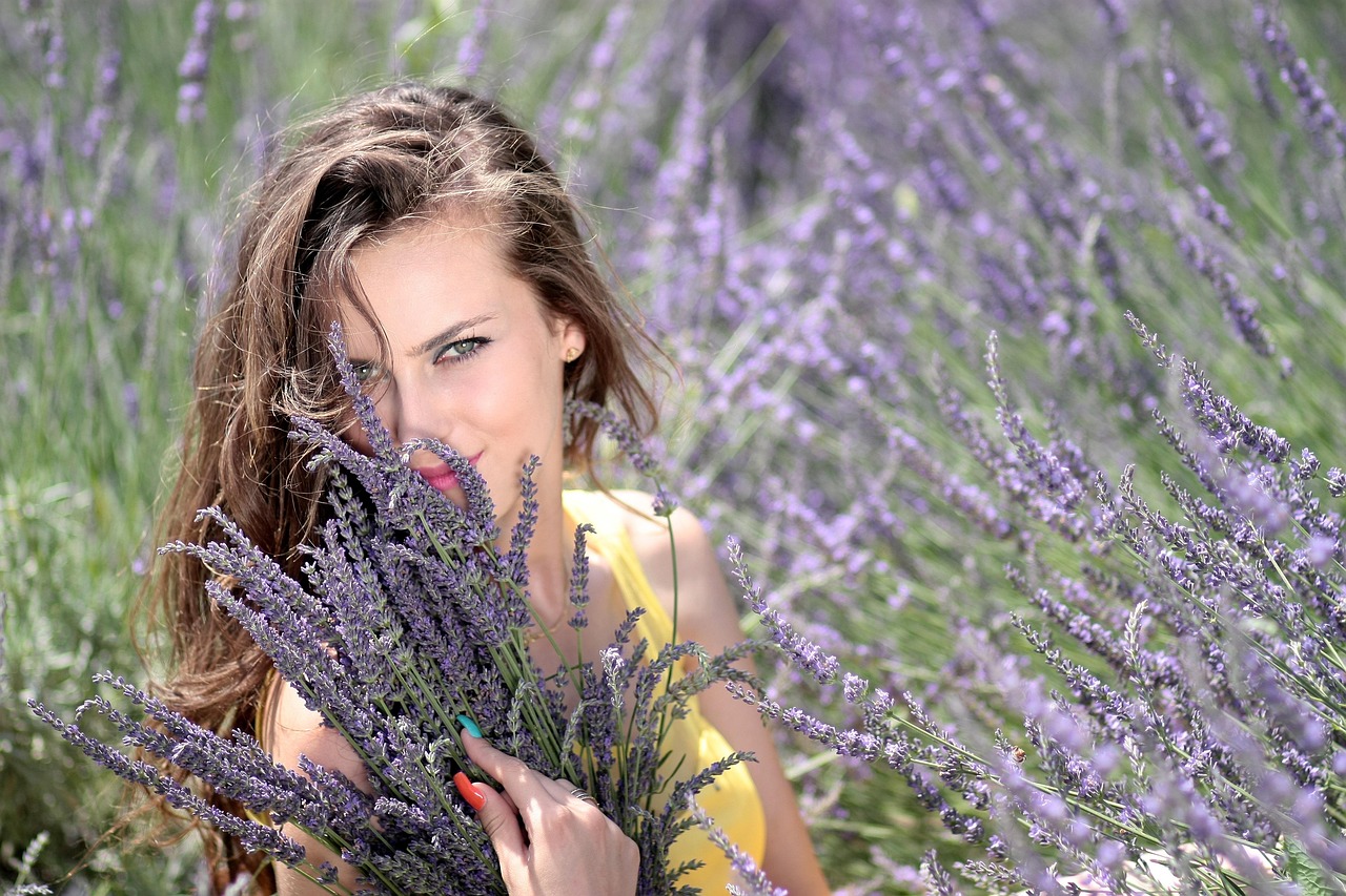 Girl Lavender Flowers - Free photo on Pixabay