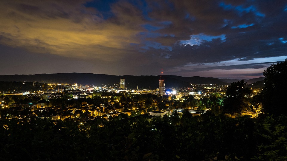 Winterthur Night Heaven Lighting - Free photo on Pixabay - Pixabay