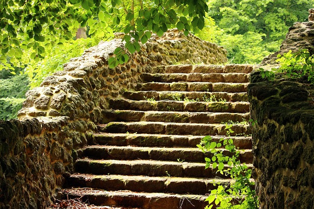 Ruin Stairs Lawn Ore Clump - Free photo on Pixabay