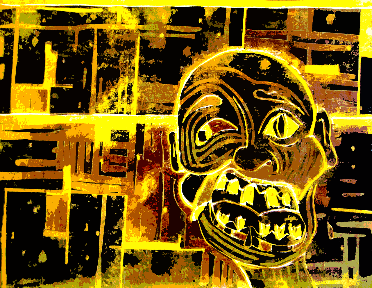 Download Scary Crazy Man Royalty-Free Stock Illustration Image - Pixabay