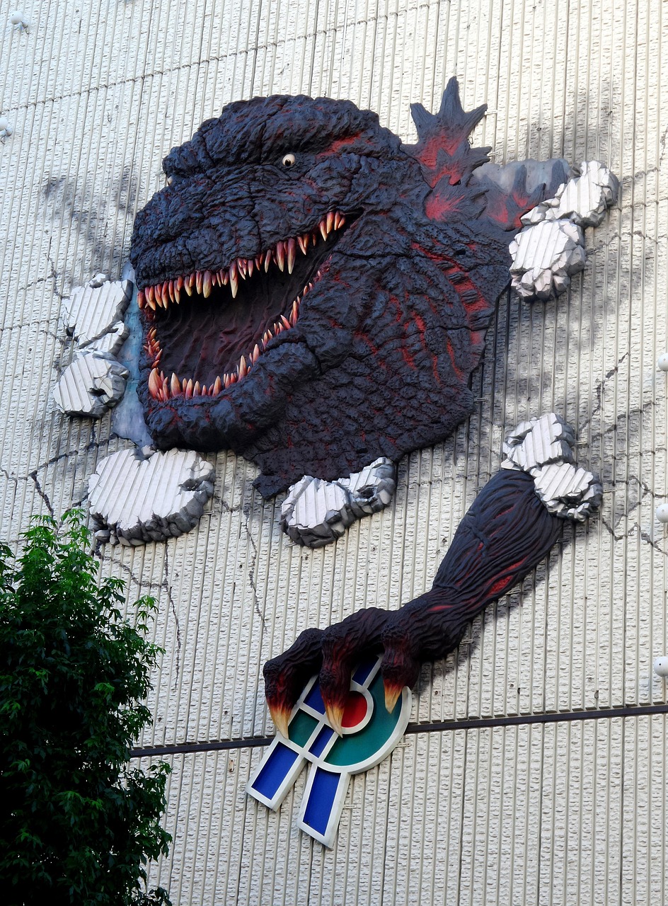 Tokyo Godzilla Wall - Free photo on Pixabay