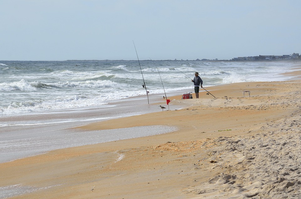 Surf Fishing Fisherman Ocean - Free photo on Pixabay