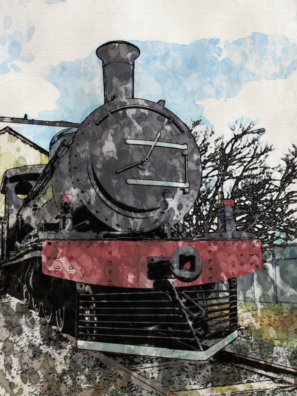 Download Locomotive, Art, Steam. Royalty-Free Stock Illustration Image ...