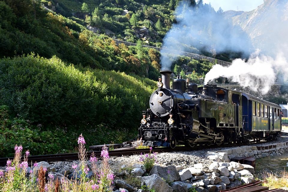 Steam Train Furka Mountain Range - Free photo on Pixabay