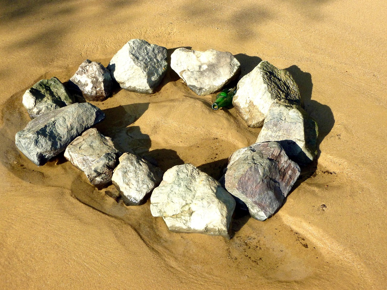 Areia Pedras Círculo De Pedra - Foto gratuita no Pixabay - Pixabay