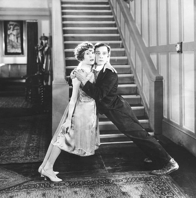 Download Buster Keaton, Silent Movie, Romance. Royalty-Free Stock ...