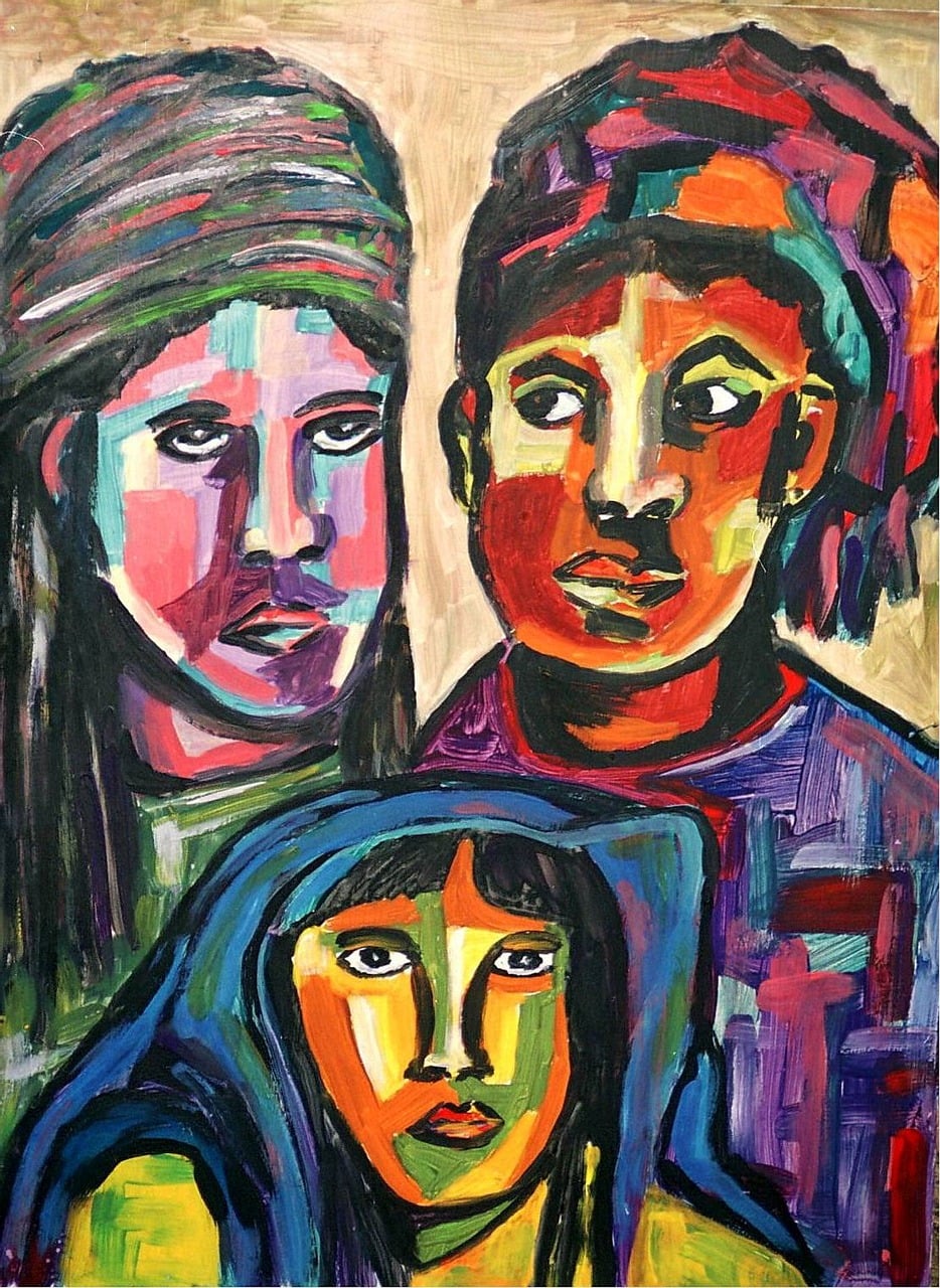Download Painted Cultures, Acrylic Paint, Canvas. Royalty-Free Stock ...