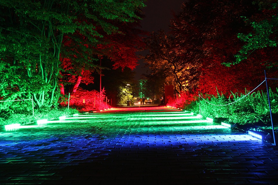Path Illuminated Multicoloured - Free photo on Pixabay
