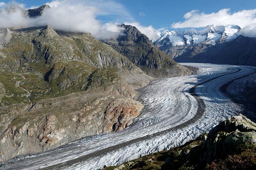Glacier, Aletsch Glacier, Switzerland. Free Stock Video - Pixabay