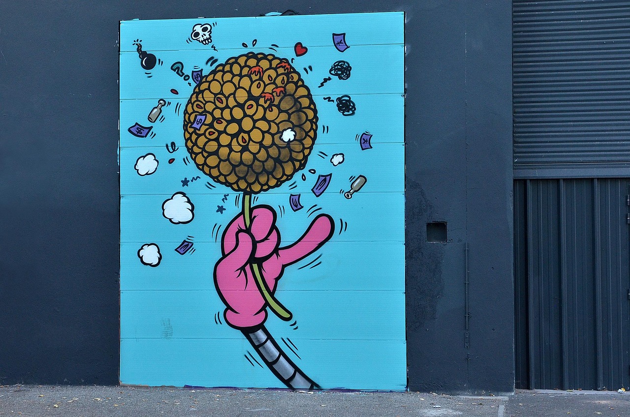 Art De La Rue Fleur Graffiti - Photo gratuite sur Pixabay - Pixabay