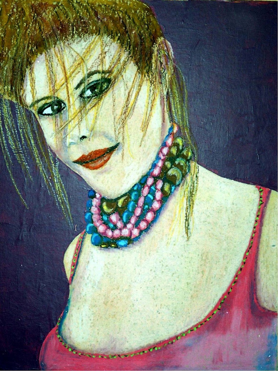 Download Oil Pastel Portrait Paper Artistic Royalty-Free Stock ...