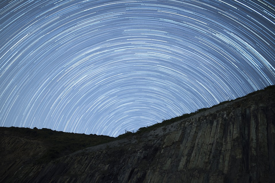 Starry Night Desert Rock