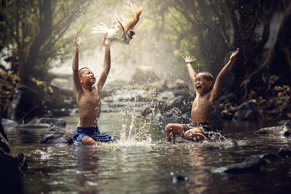 Children River Birds - Free photo on Pixabay