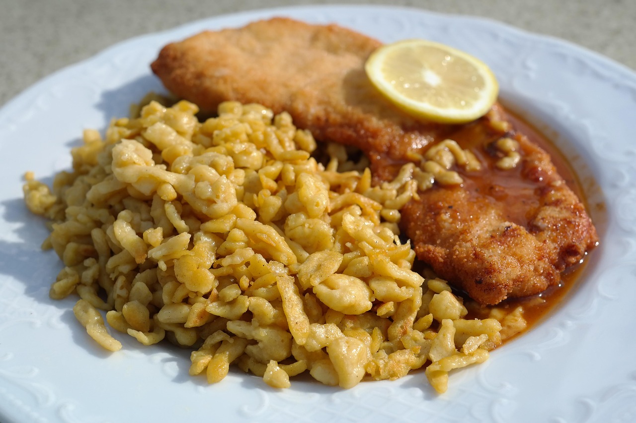 Spätzle With Fries Schnitzel Meal - Free photo on Pixabay