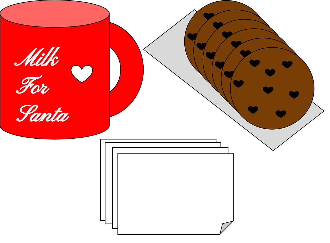 Santa Christmas Dinner - Free vector graphic on Pixabay