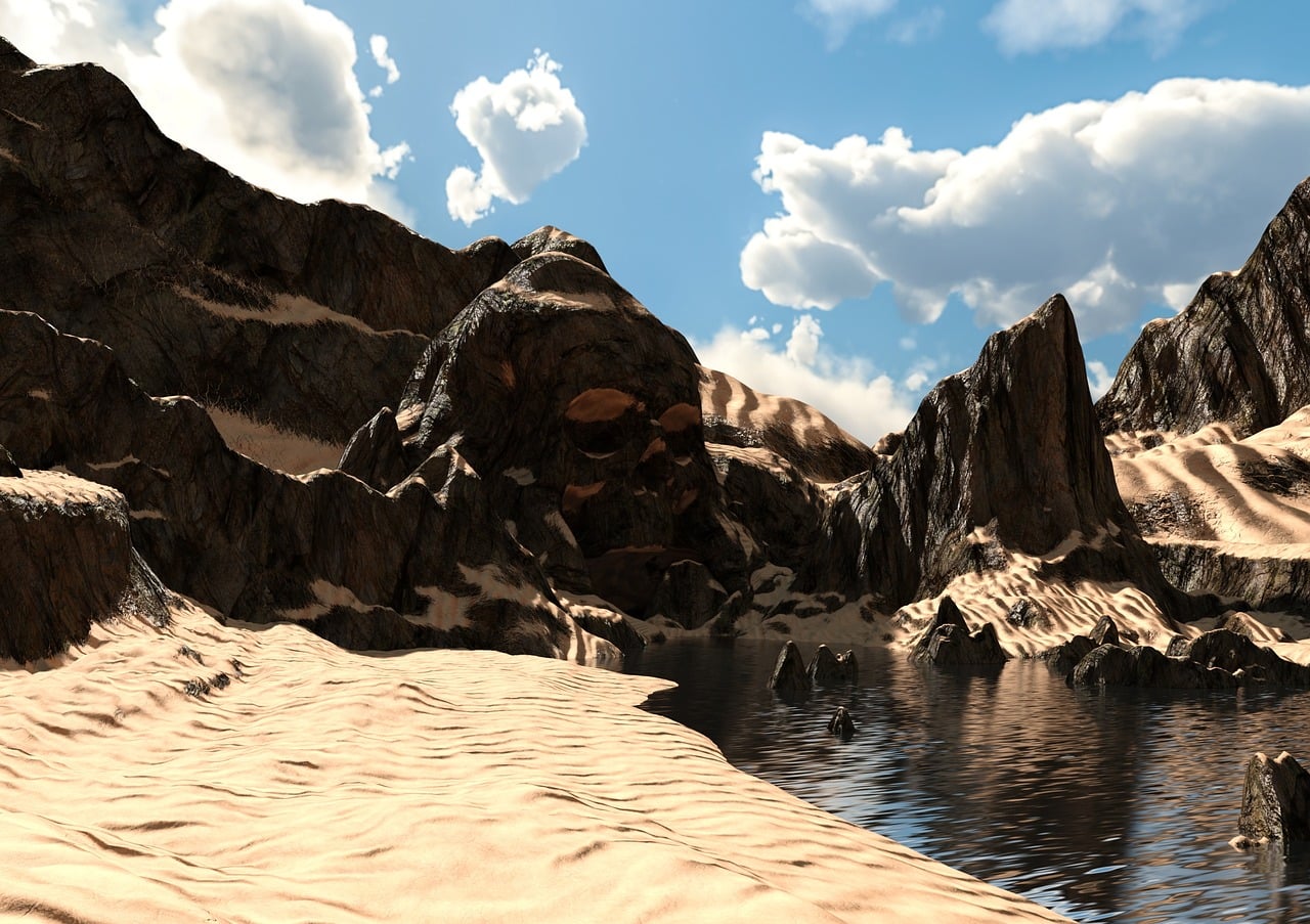 Download Desert, Sand, Mountains. Royalty-Free Stock Illustration Image ...