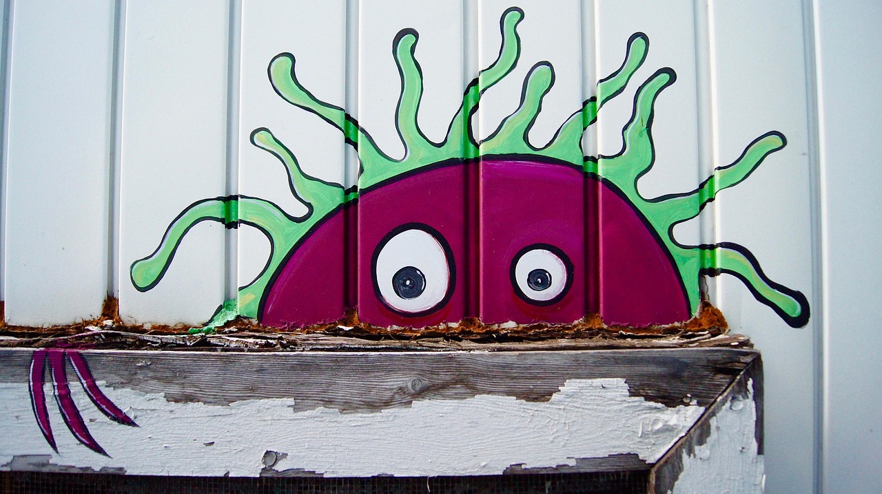 Monster Wall Art Cartoon - Free photo on Pixabay