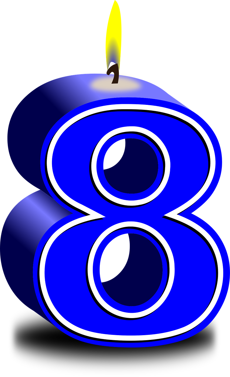 Blue Number 8 Blue Number 8
