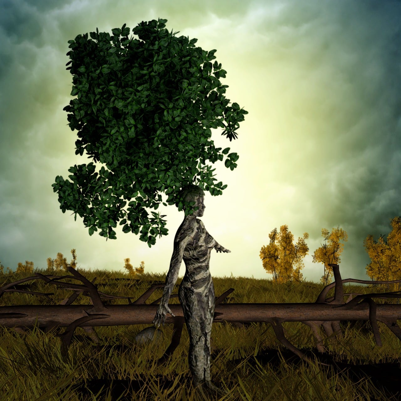 Download Woman, Tree, Sureal. Royalty-Free Stock Illustration Image ...
