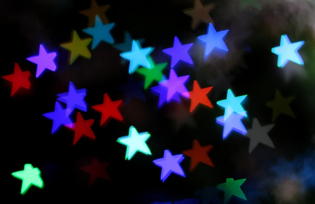 Download Stars, Bokeh, Decorations. Royalty-Free Stock Illustration ...