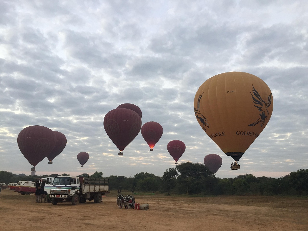 Bagan Balloon Temple - Free photo on Pixabay - Pixabay