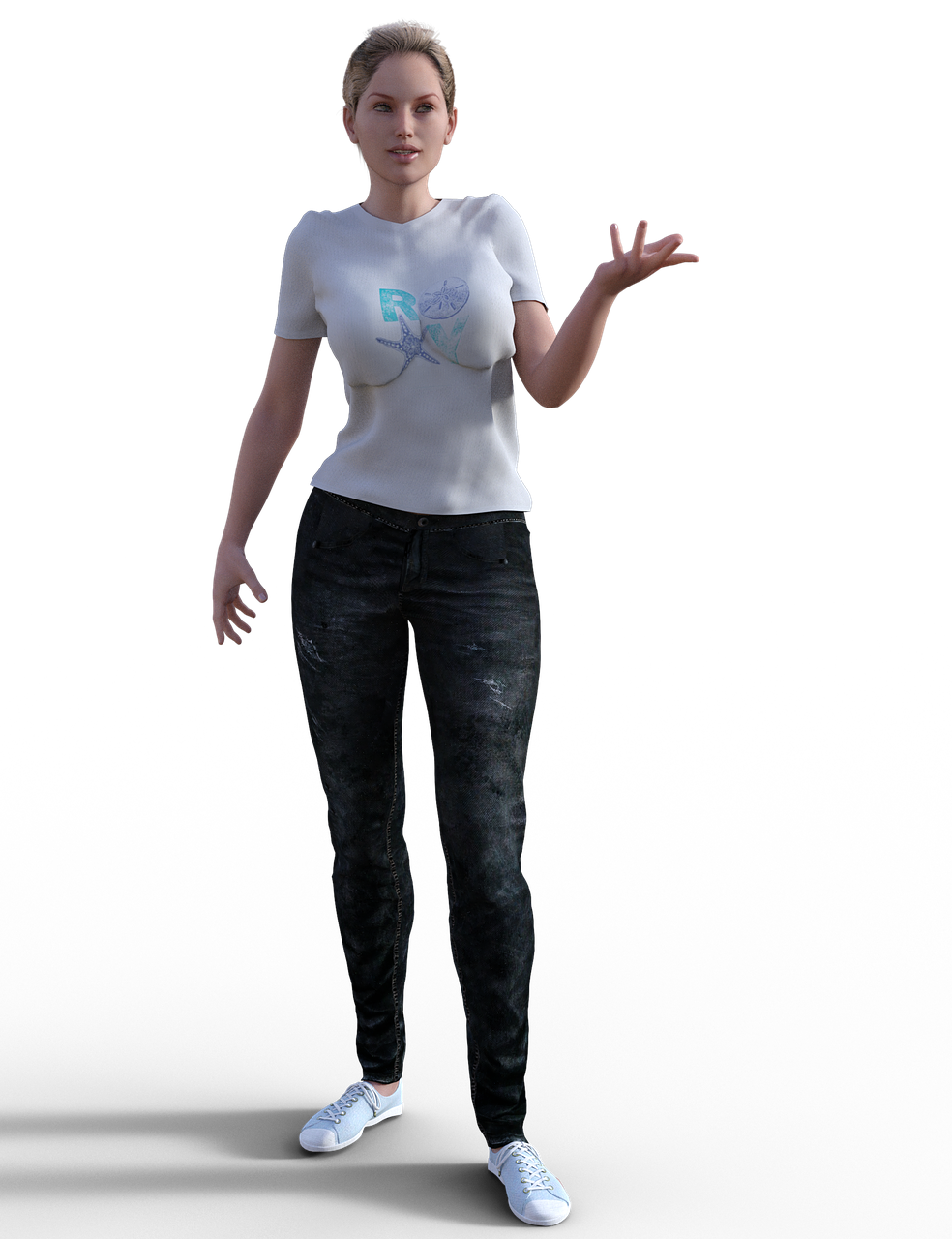 Download Woman, Pose, Playful. Royalty-Free Stock Illustration Image ...