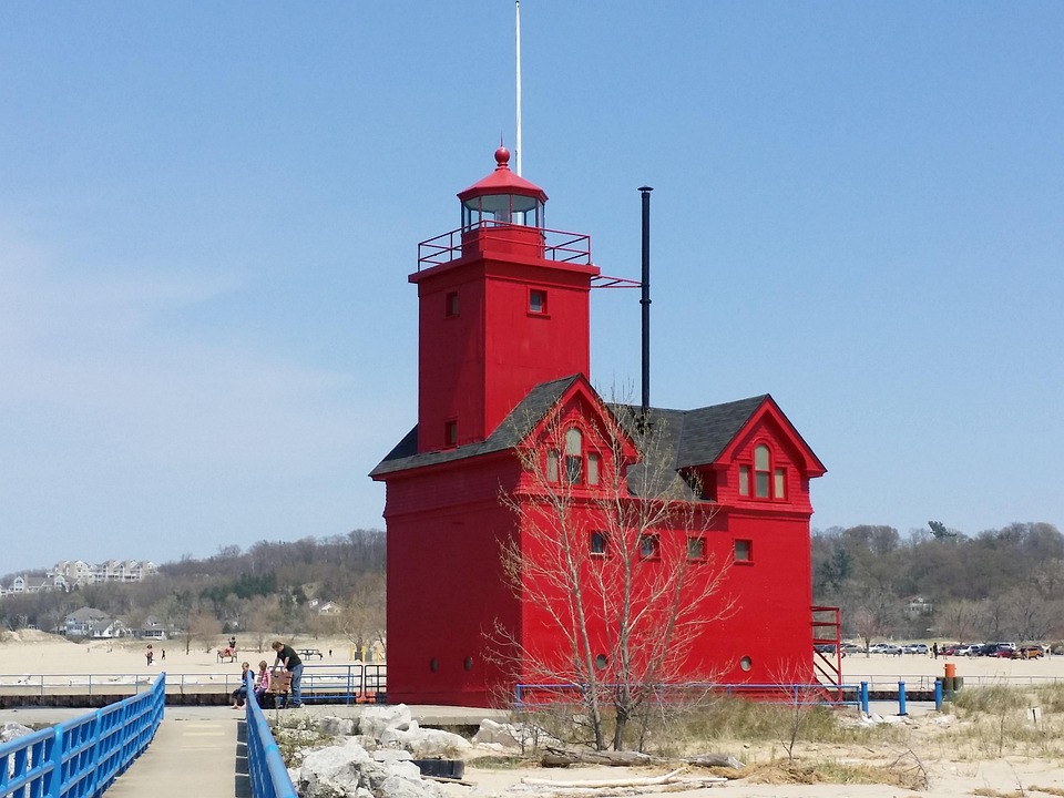 Lighthouse Big Red Michigan - Free photo on Pixabay - Pixabay