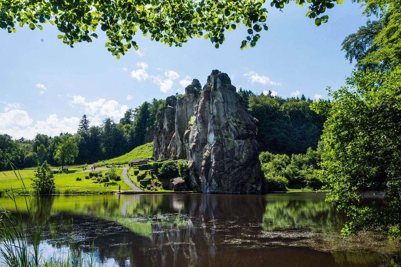 Externsteine Krajobraz Jezioro - Darmowe zdjęcie na Pixabay - Pixabay