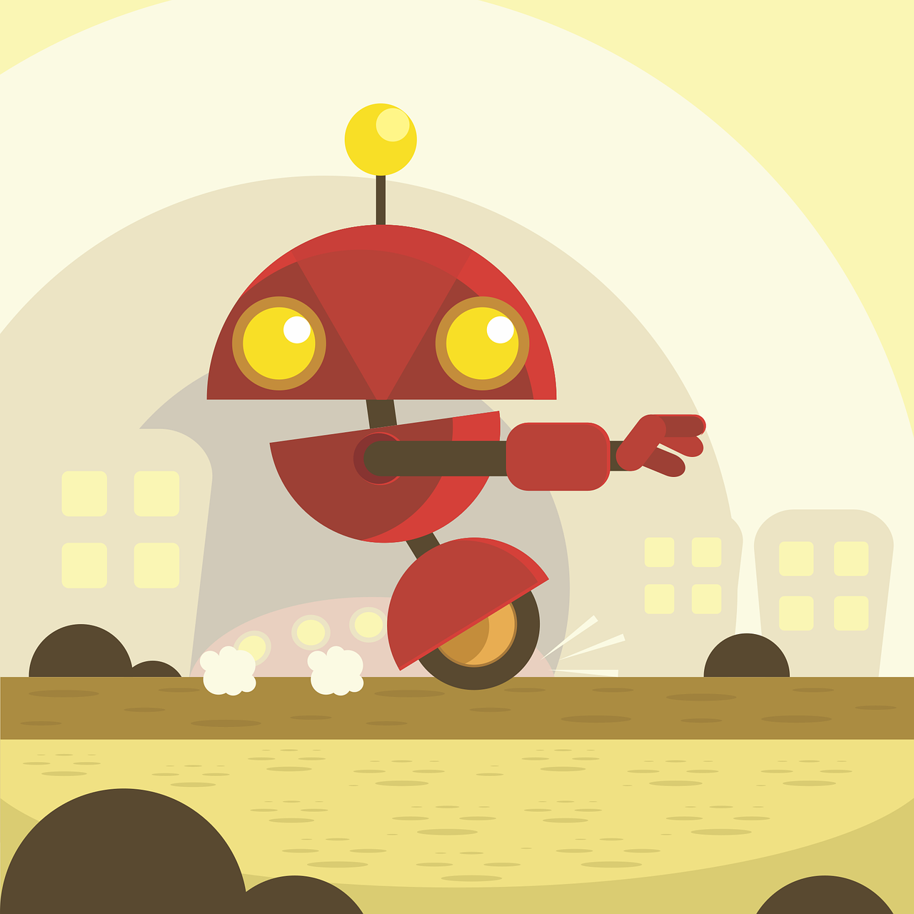 Robot Rojo Futuro - Gráficos vectoriales gratis en Pixabay - Pixabay