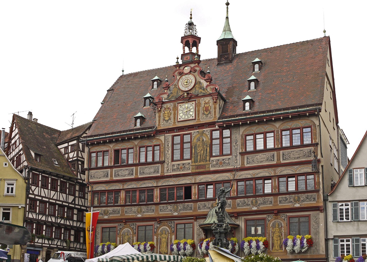 Tübingen Rathaus Stadtmitte - Kostenloses Foto auf Pixabay