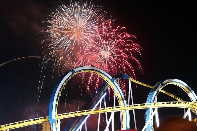 Fireworks Fair Roller Coaster Folk - Free photo on Pixabay