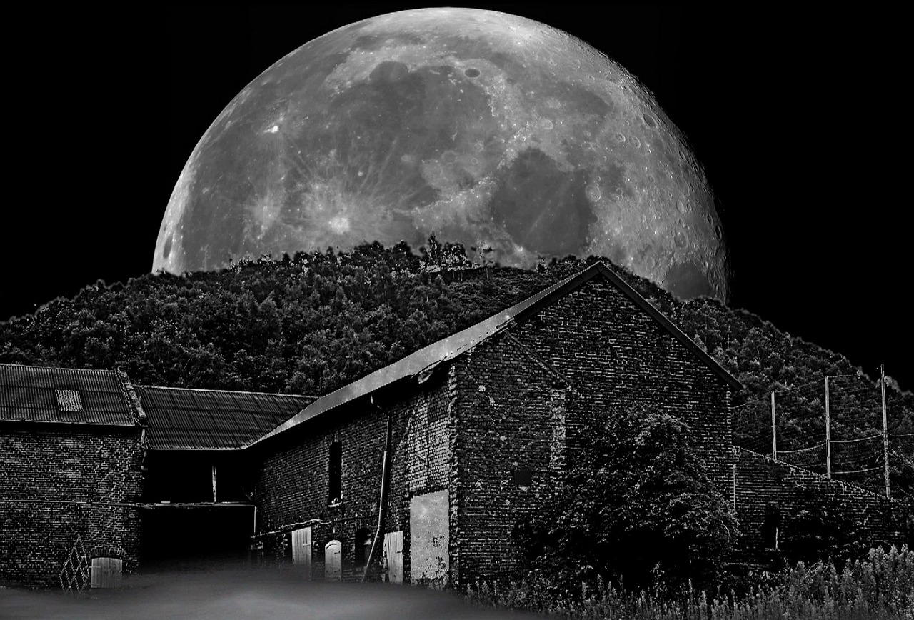 Nostalgie Lune Cour De - Photo gratuite sur Pixabay - Pixabay
