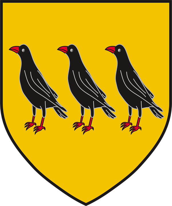 Coat Of Arms Borch Three Jackdaws - Free vector graphic on Pixabay