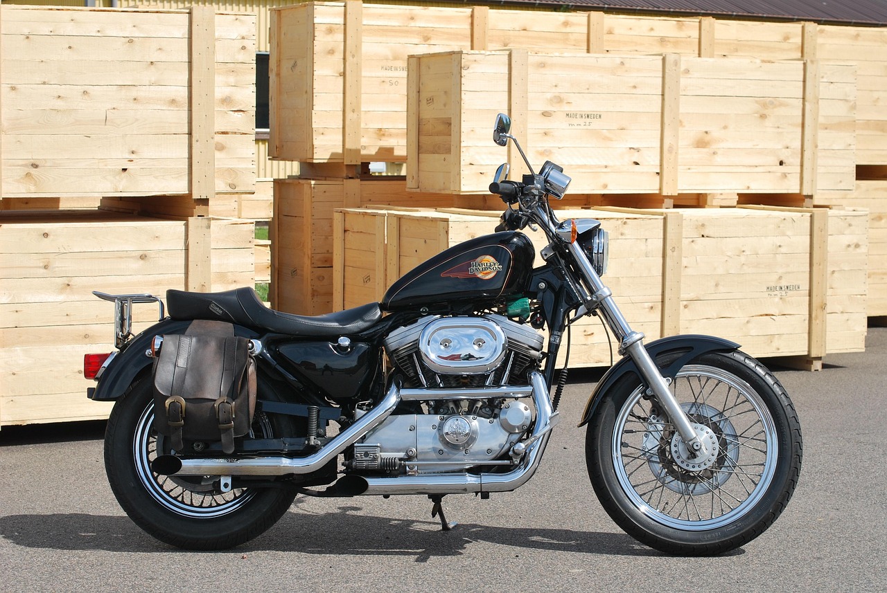 Spannende Sport Harley Davidson Fotos