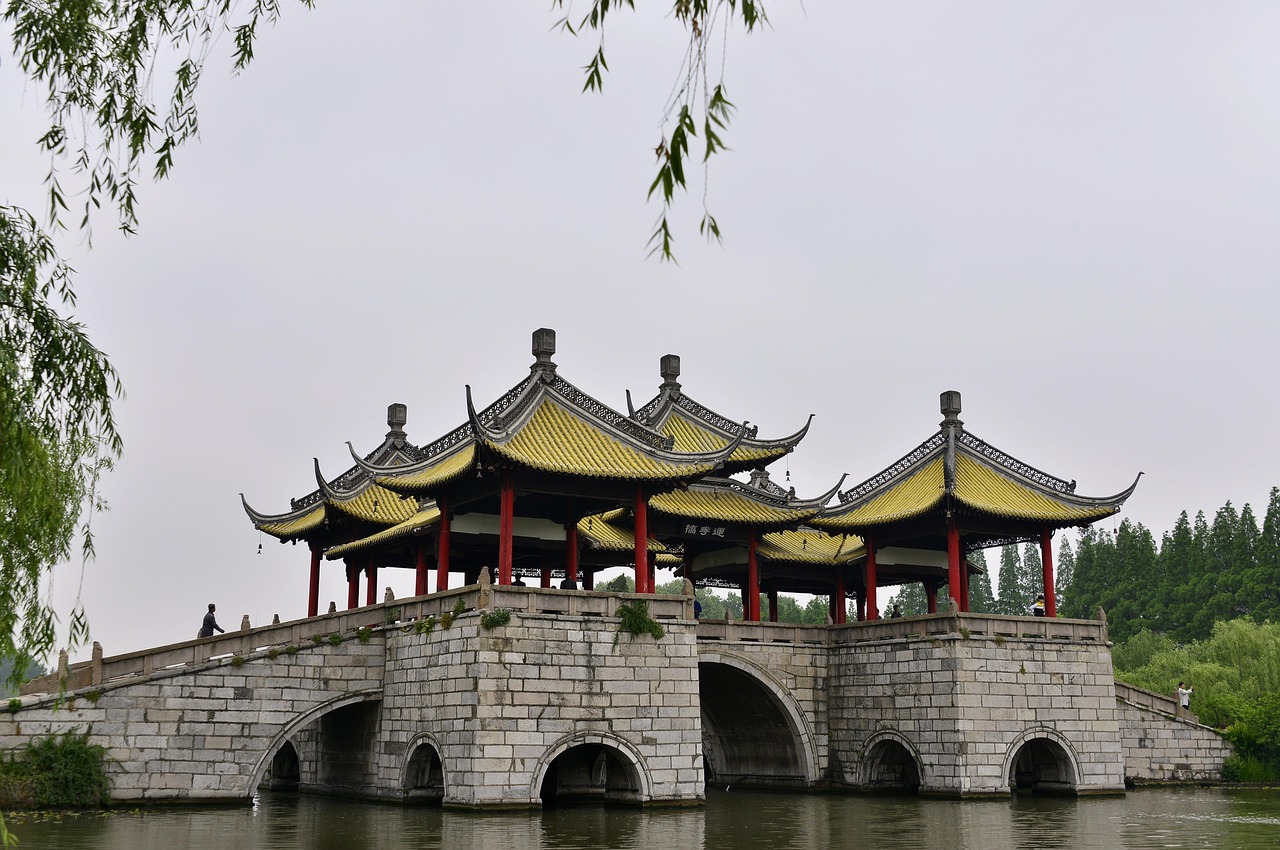 The Five-Pavilion Bridge China 揚 - Free photo on Pixabay
