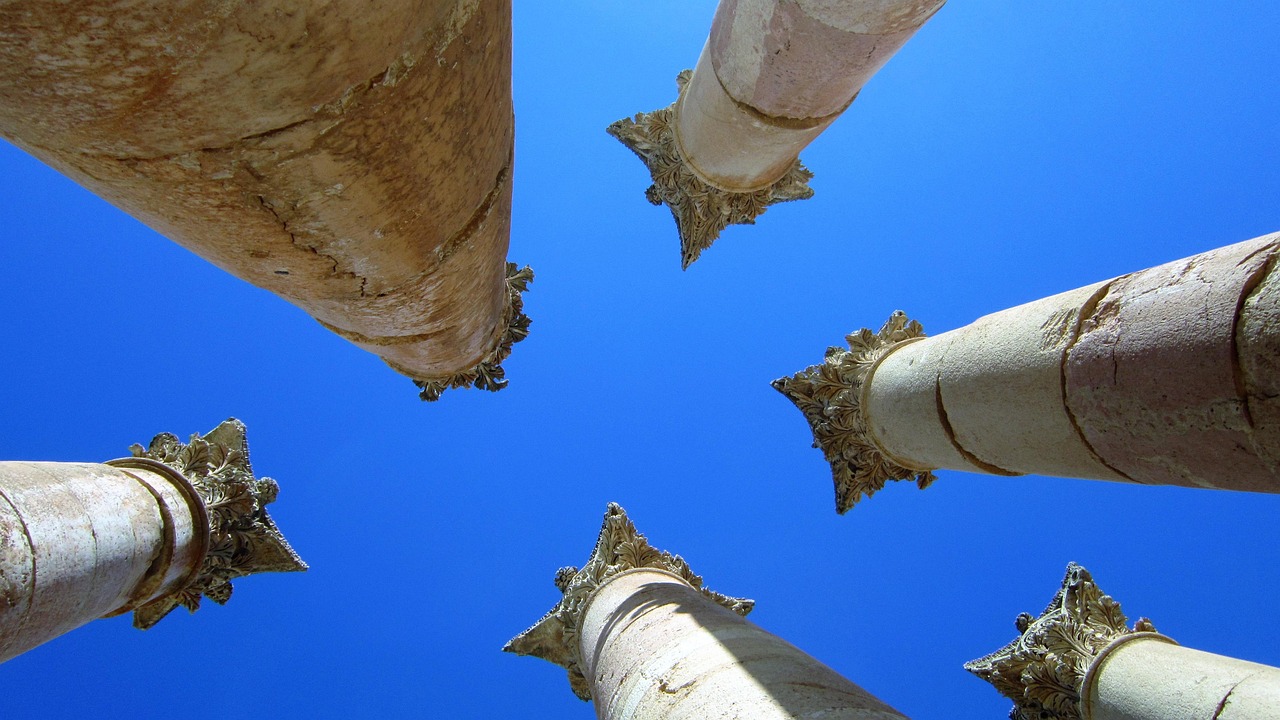 Roman Columns Jordan Sky - Free photo on Pixabay - Pixabay