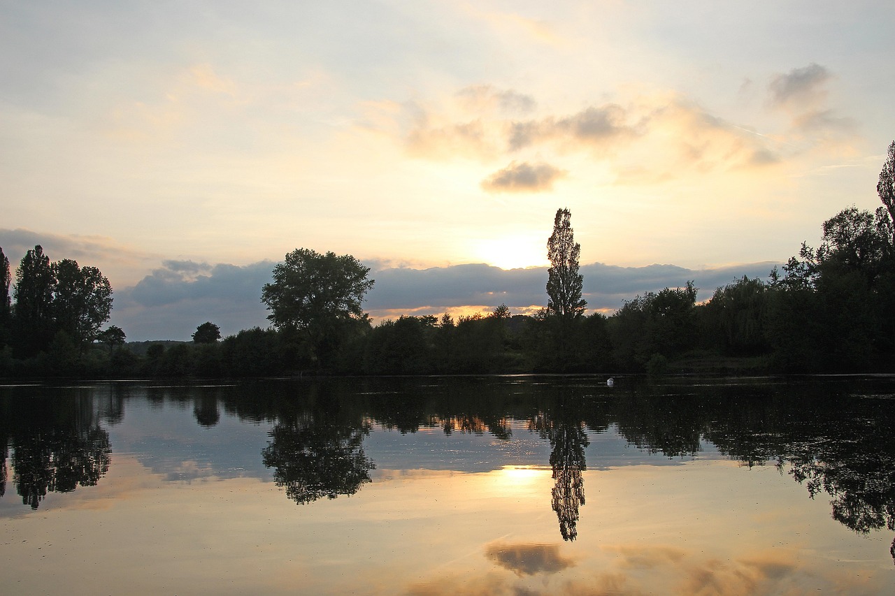 Fish Pond Waters Evening Sky - Free photo on Pixabay - Pixabay