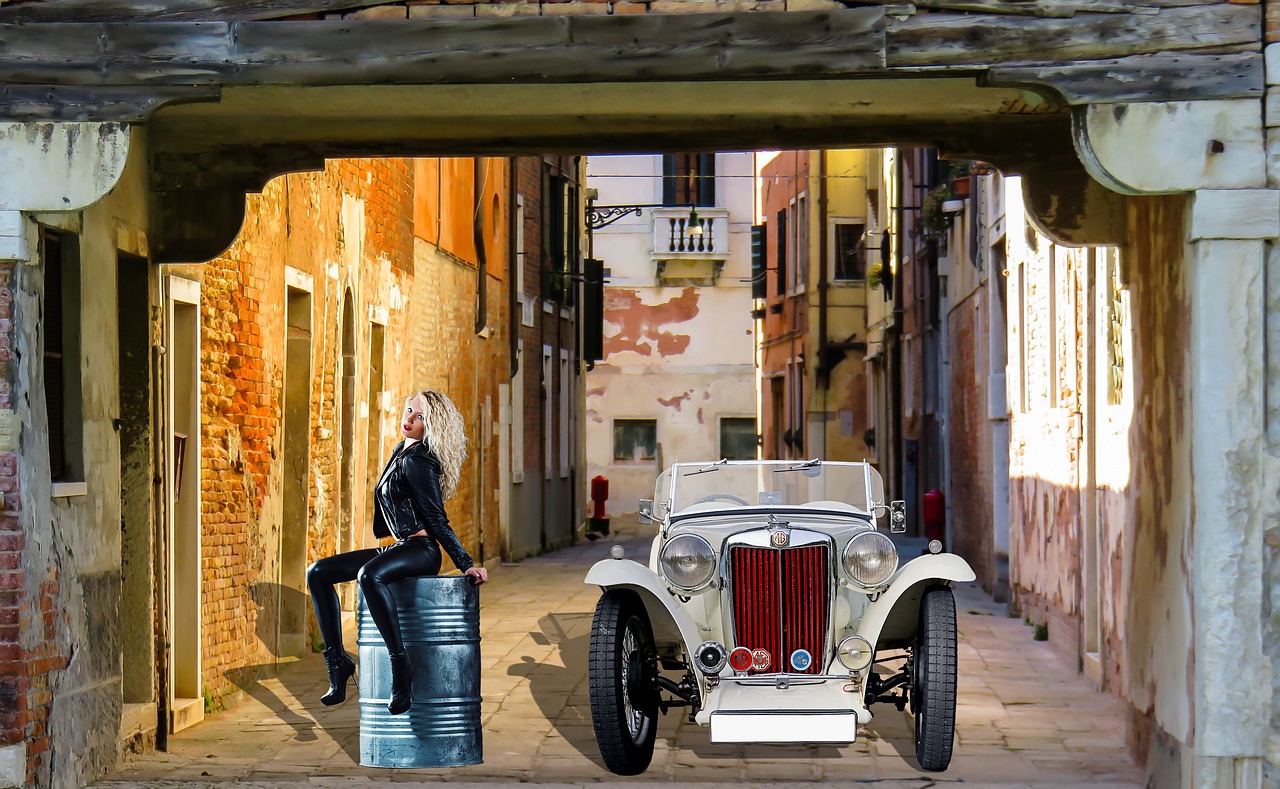 Young Woman Mg Sports Car - Free photo on Pixabay