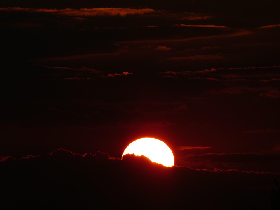 Atardecer Rojo Oro Resplandor - Foto gratis en Pixabay - Pixabay