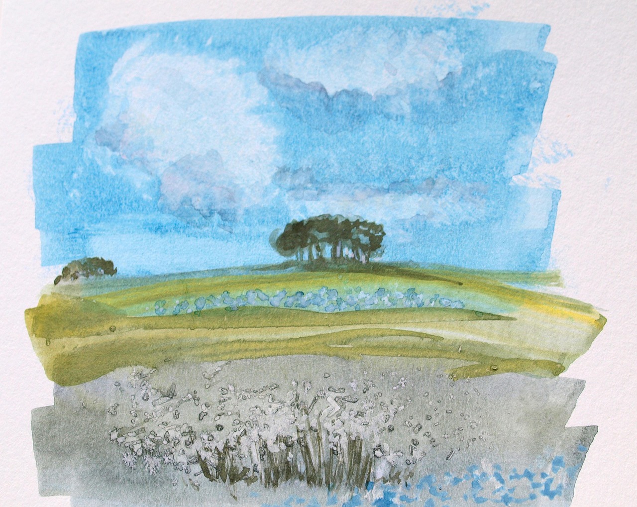 Watercolour Landscape Card - Free photo on Pixabay - Pixabay