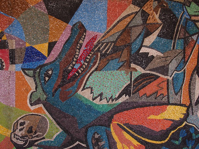 Christian Motif Dragon Mosaic - Free photo on Pixabay - Pixabay