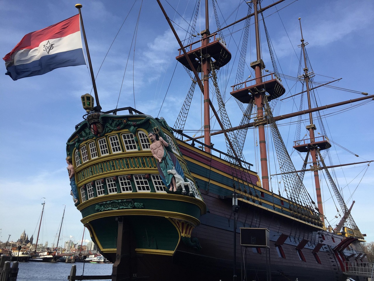 Nave Amsterdam Bandera - Foto gratis en Pixabay - Pixabay