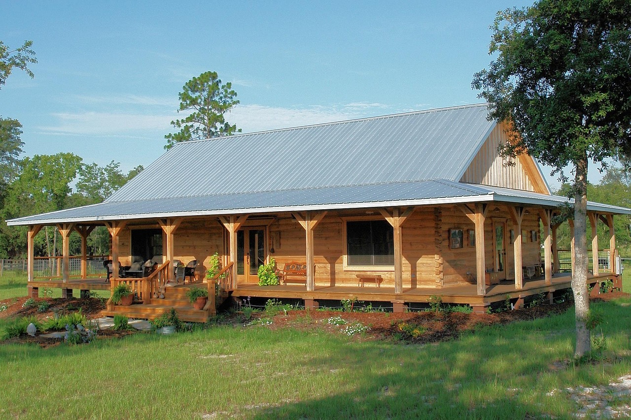 Country Log Home Tin Roof - Free photo on Pixabay